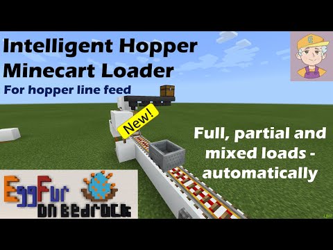 Intelligent Hopper Minecart Loader for Hopper Line (Bedrock & Java)