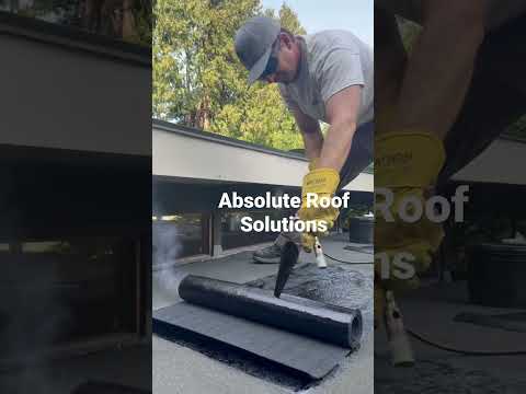 Torch-on Roof Repair. #reroof #reroofing #roofreplacement #roofers #flatroofrepairs #roofrepair