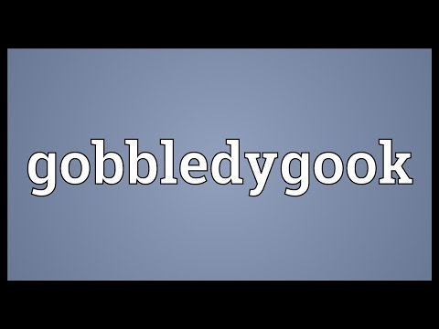 Gobbledygook Meaning