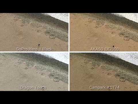 Camera Comparison: GoPro Hero 8 Black, AKASO EK7000, Dragon Touch, Campark ACT 74