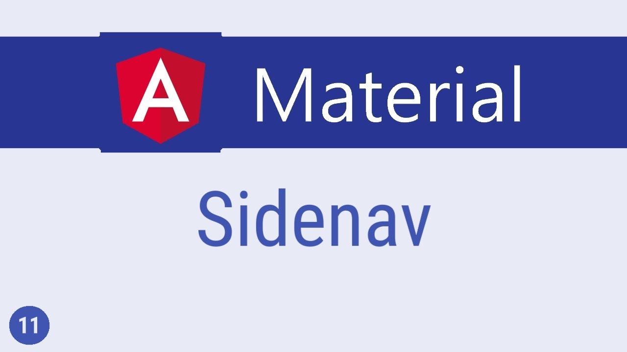 Angular Material Tutorial - 11 - Sidenav