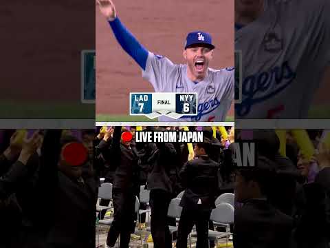 Japan reacts to Dodgers winning 2024 World Series ❤️ #mlb #baseball #baseball #worldseries #japan