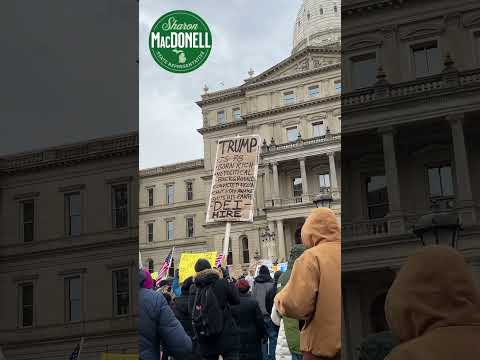 50501 Protest Lansing Michigan - Feb 5, 2025