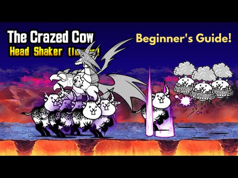 How to Beat The Crazed Cow, No Gacha or Eraser needed! | Battle Cats Head Shaker (Insane)