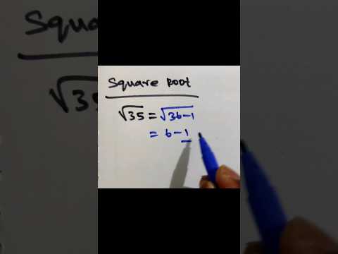 Square root of 35 (short tricks) #squareroot #students #maths #short #mathshorts