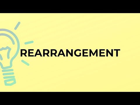 What is the meaning of the word REARRANGEMENT?
