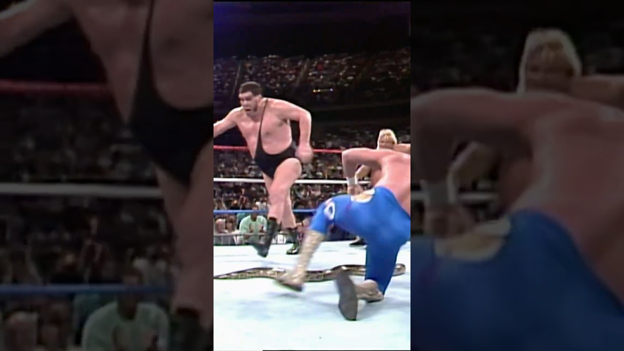 Andre the Giant eliminates himself