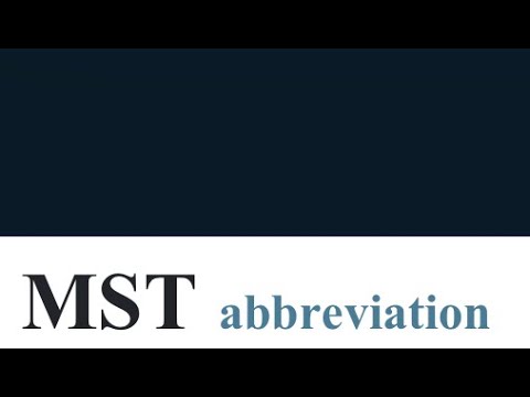 MST Acronyms (Acronymfinder.com)