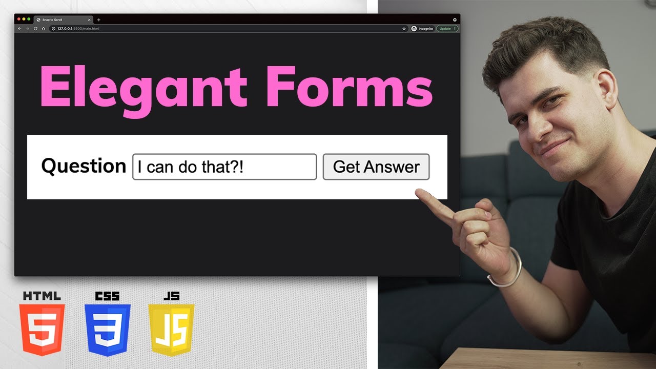 Building Elegant Forms with HTML Tutorial