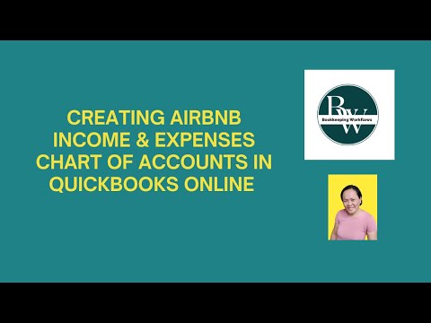 Creating Airbnb Income and Expenses Accounts in Quickbooks Online