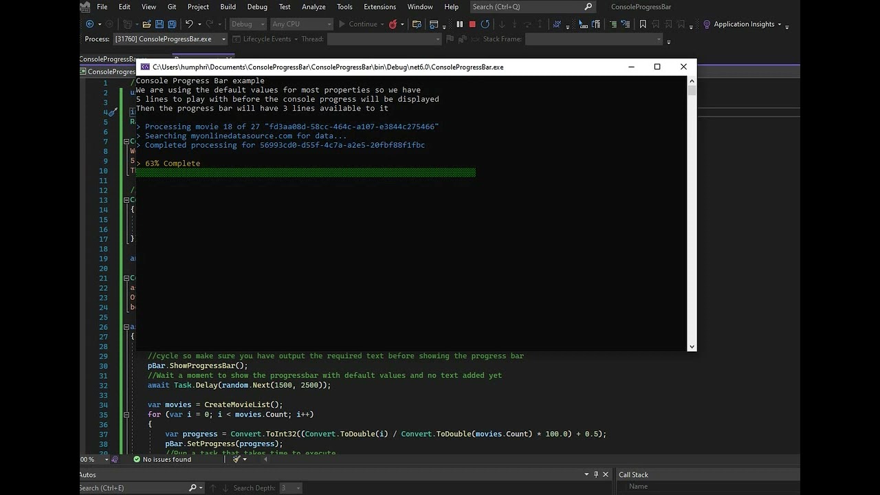 Console Progress Bar