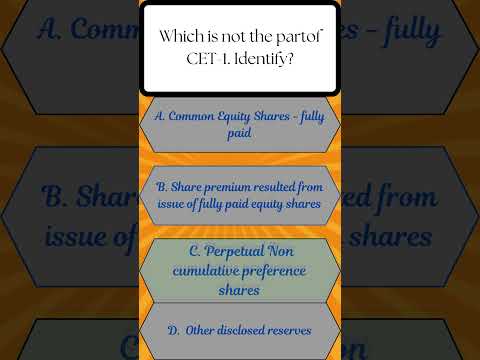 "Common Equity Tier 1 (CET1) Explained! ???????? | Banking Capital & Basel Norms"