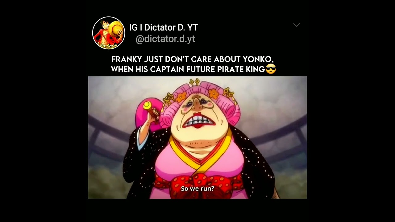 Franky saying Luffy gonna be a Pirate King 🔥 Franky Badass moment #franky #bigmom #onepiece #shorts