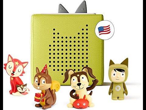 Toniebox Audio Player Starter Set with Playtime Puppy, Bedtime Songs, Celebration Songs,