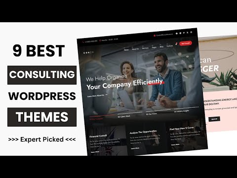 9 Best WordPress Themes for Consulting Business 2025 | Consultant WordPress Theme
