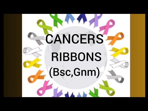 Cancer ribbons#nursing, which colour indicates the type of cancer easiest way to identify cancer