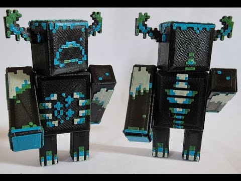 Free STL file Minecraft Warden Complete Color by layers 🎨・Design to ...