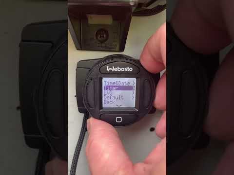 How to set your Webasto heater in your bus