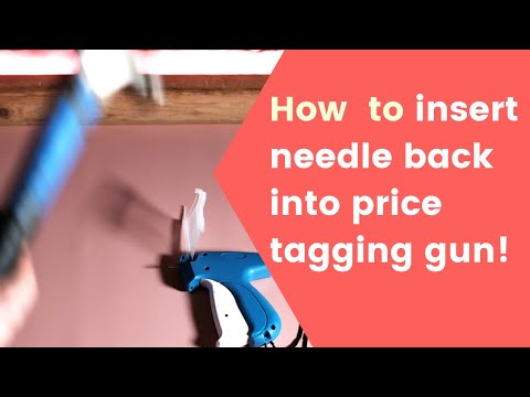 How to insert needle into tagging gun after jamming