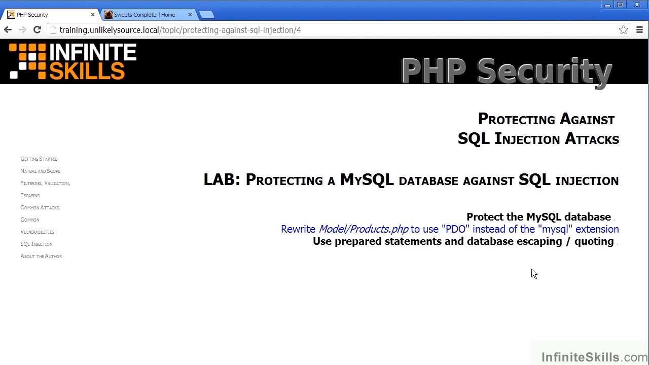 PHP Security Tutorial | Protecting A MySQL Database Against SQL Injection