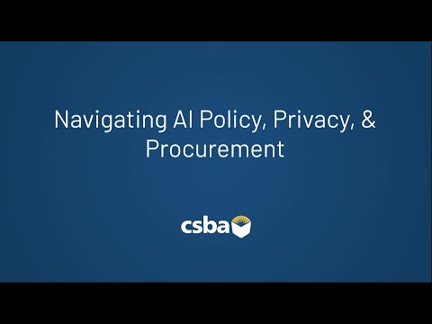 Navigating AI Policy, Privacy and Procurement with CITE: A primer for TK-12 board members