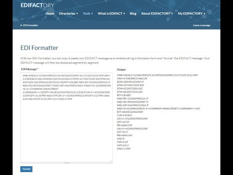 EDI Formatter