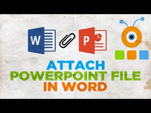How to Attach PowerPoint File in Word Document