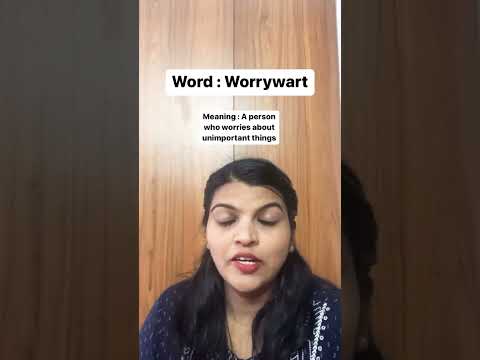 Are you a Worrywart? | Build your vocabulary | Word of the day : Worrywart #communication