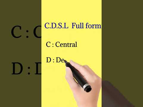 C.D.S.L full form | full form of C.D.S.L | #full form