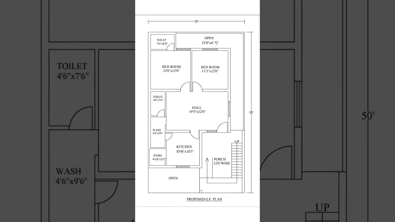 30x50 house plans east facing | 30*50 house plan east facing 2bhk #housedesign #houseplans #homeplan