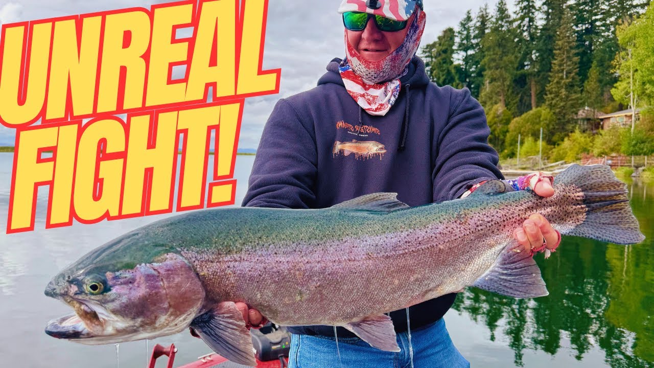 Catching Massive Redband Rainbow Trout in Oregon - Ultralite Setup!