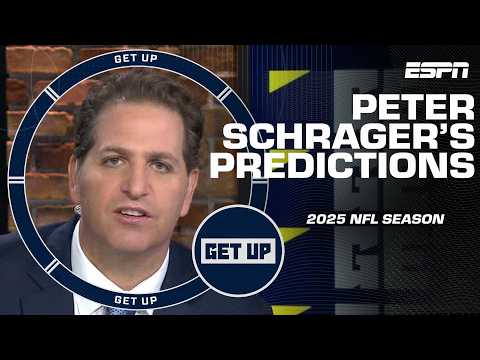 Peter Schrager's PREDICTIONS for the 2025 NFL season 👀 Daniel Jones, Jared Goff & more! | Get Up