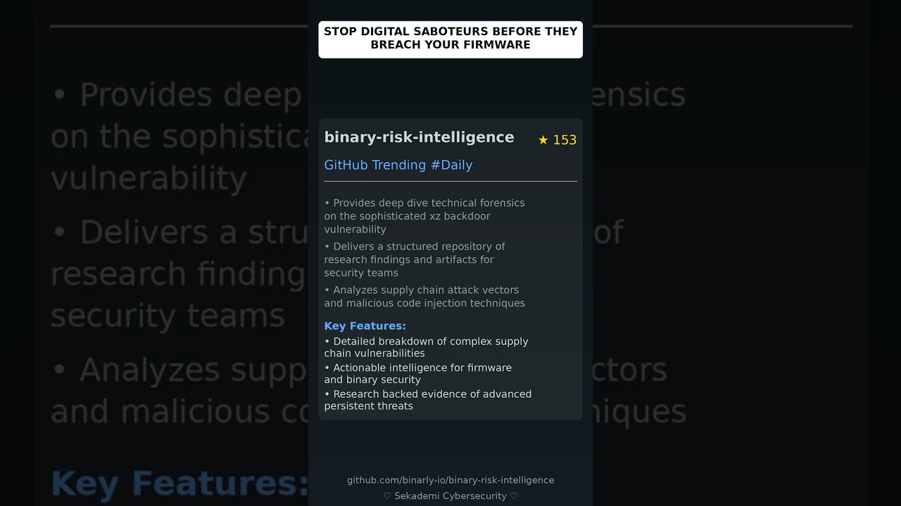 GitHub Trending Repositories: binarly-io/binary-risk-intelligence 🇬🇧