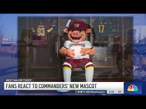 Fans React to Commander's New Mascot, Major Tuddy | NBC4 Washington