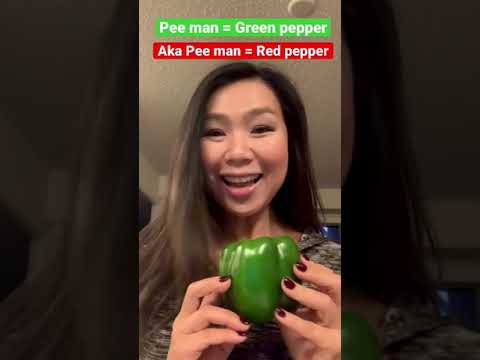 What does “Pee Man” mean in Japanese!? 😂 #greenpepper #japaneseword