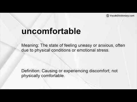 uncomfortable Meaning