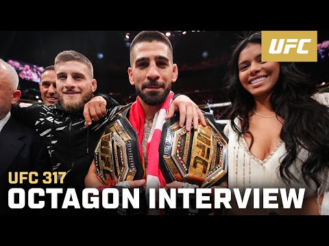 Ilia Topuria Octagon Interview | UFC 317