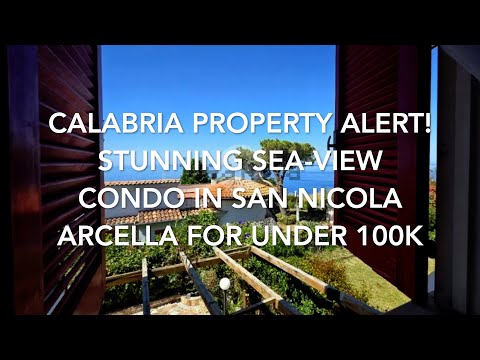 CALABRIA PROPERTY ALERT!  Stunning Sea-View Condo in San Nicola Arcella for Under €100K!