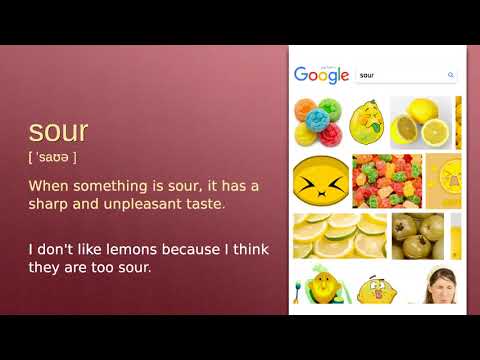 Sour : B1 level english vocabulary lesson, www.LipLix.com