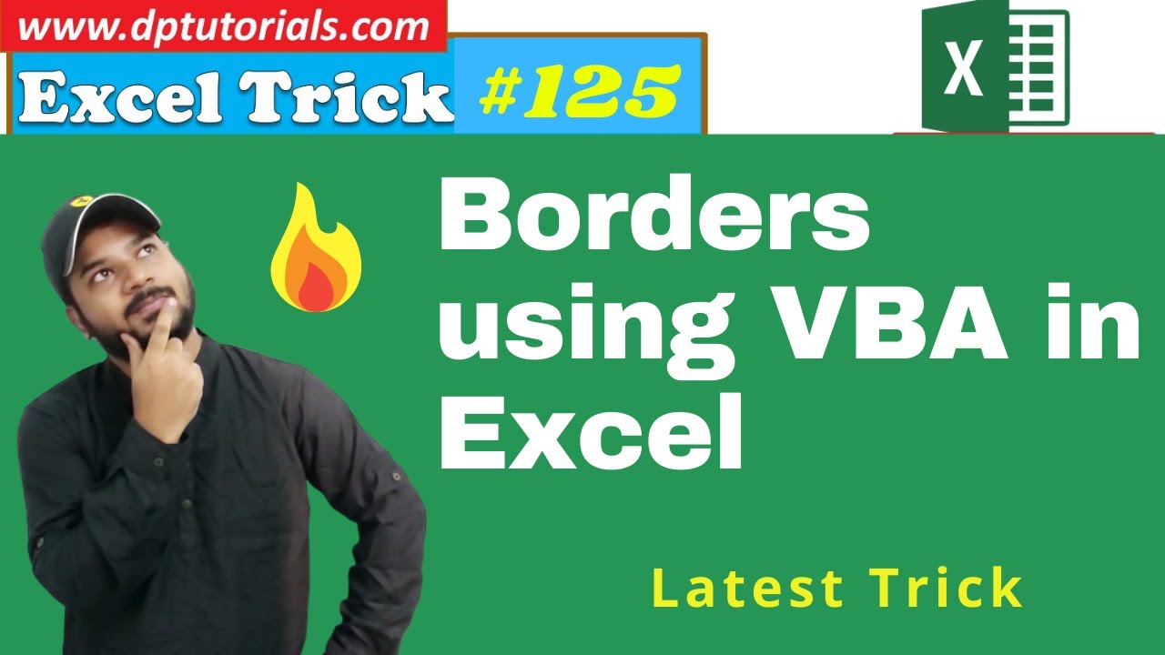 How to Apply Borders to Cells using VBA in Excel || VBA Tricks || Excel Tips | dptutorials