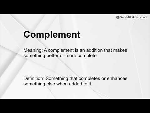 Complement Meaning