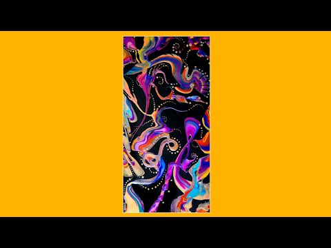 #9,835 Fluid Acrylics Transfer Painting in a Hurricane 9.26.2024 Spontaneous art