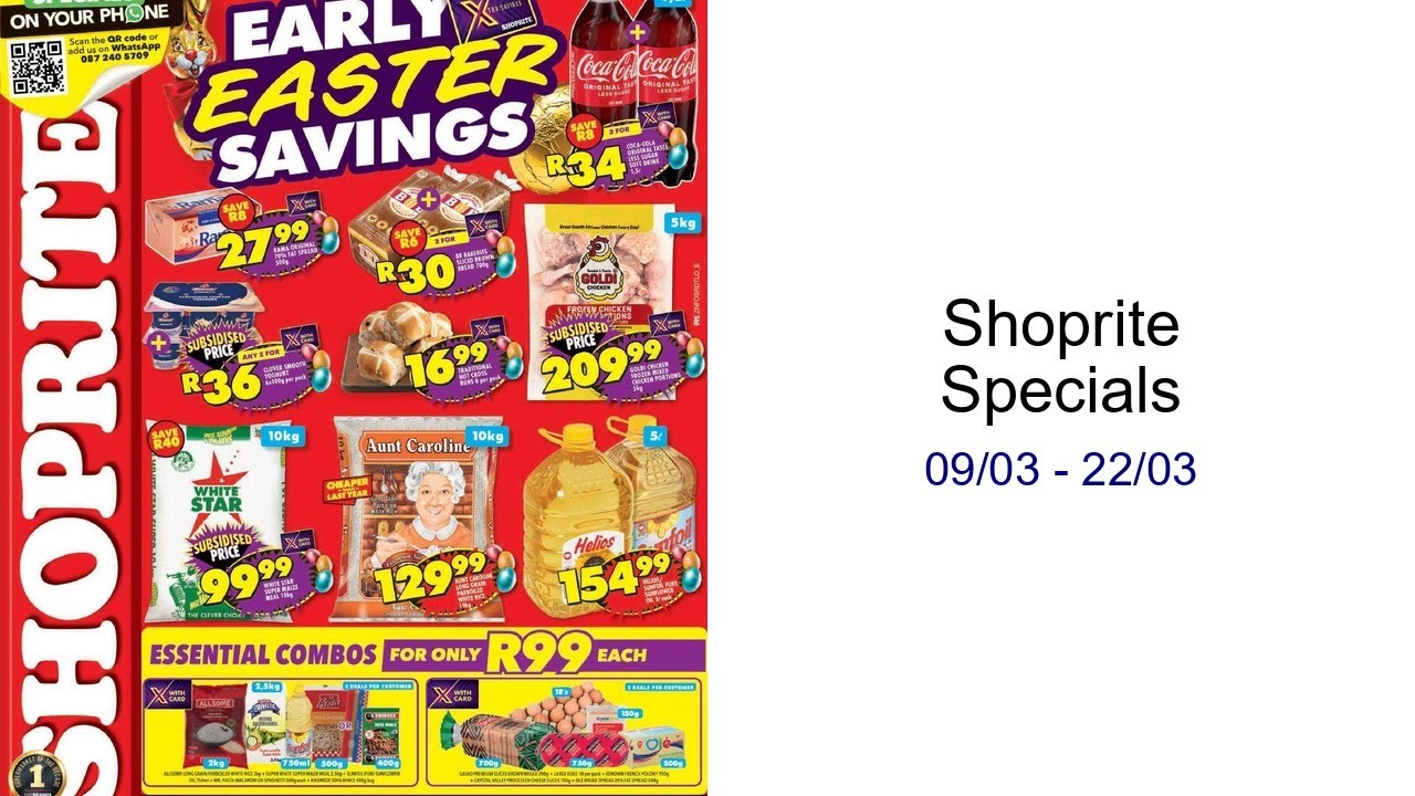 Shoprite Specials 09/03 - 22/03