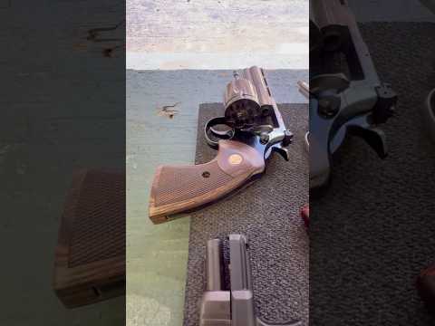 Colt Python Blued, smith & Wesson 357 mag, Glock 19, Springringfield 1911 9mm #coltpython
