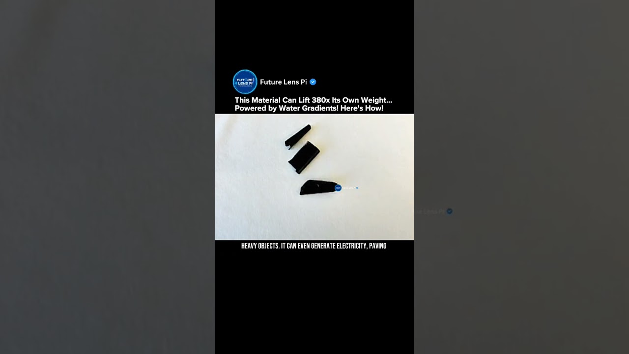 Bio‑Inspired Water‑Driven Polymer Actuator & Generator #robot #shorts #technology #innovation #viral