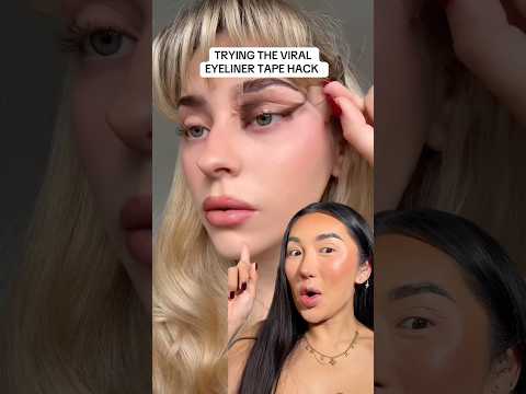 VIRAL EYELINER TAPE HACK
