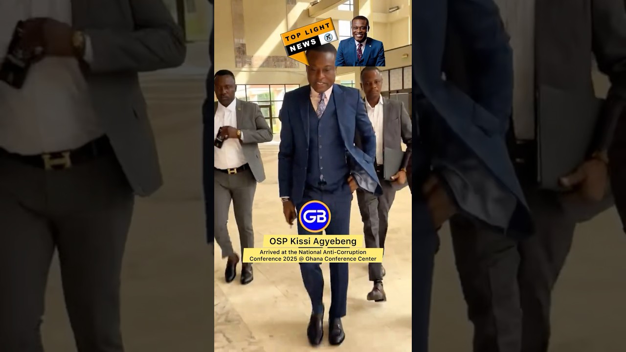 OSP Kissi Agyebeng arrived at the National Anti-Corruption Conference🇬🇭Ken. Ofori Ata nightmare😀￼