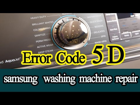 samsung washing error code 5d