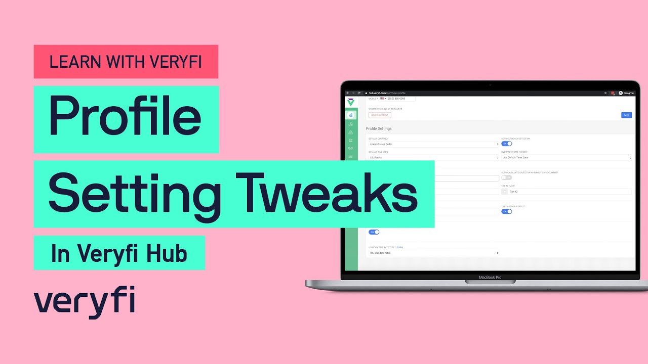 PROFILE SETTING tweaks in Veryfi Hub [How to]