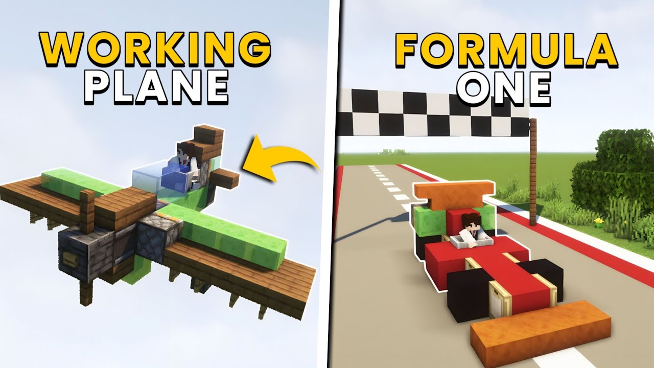 Minecraft: 5+ Easy Redstone Vehicle Builds! - Minecraft Builders